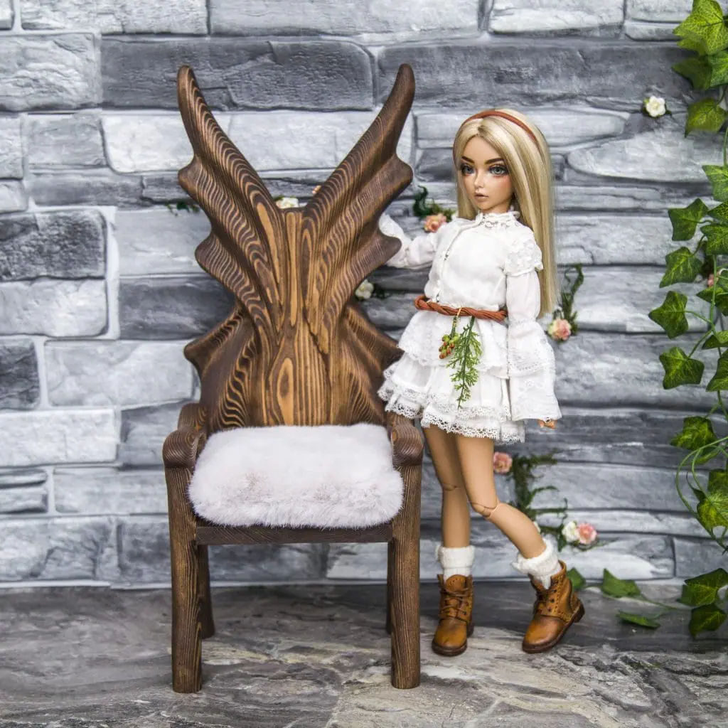 Gorgeous Butterfly Throne (Larch tree) for 1/4 BJD DOLL - DailyDoll Shop