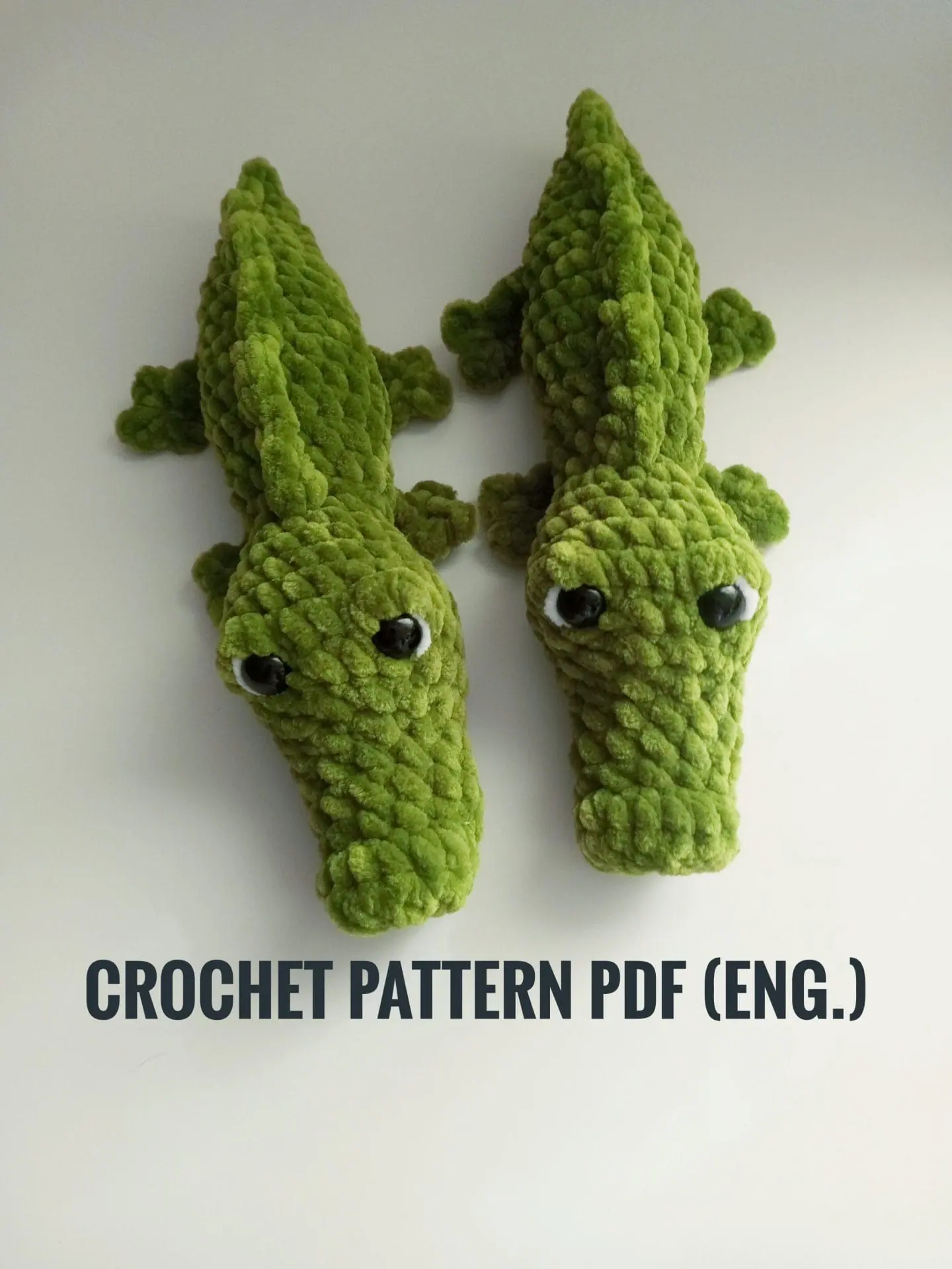 Crochet PATTERN No Sew Crocodile/Alligator - DailyDoll Shop