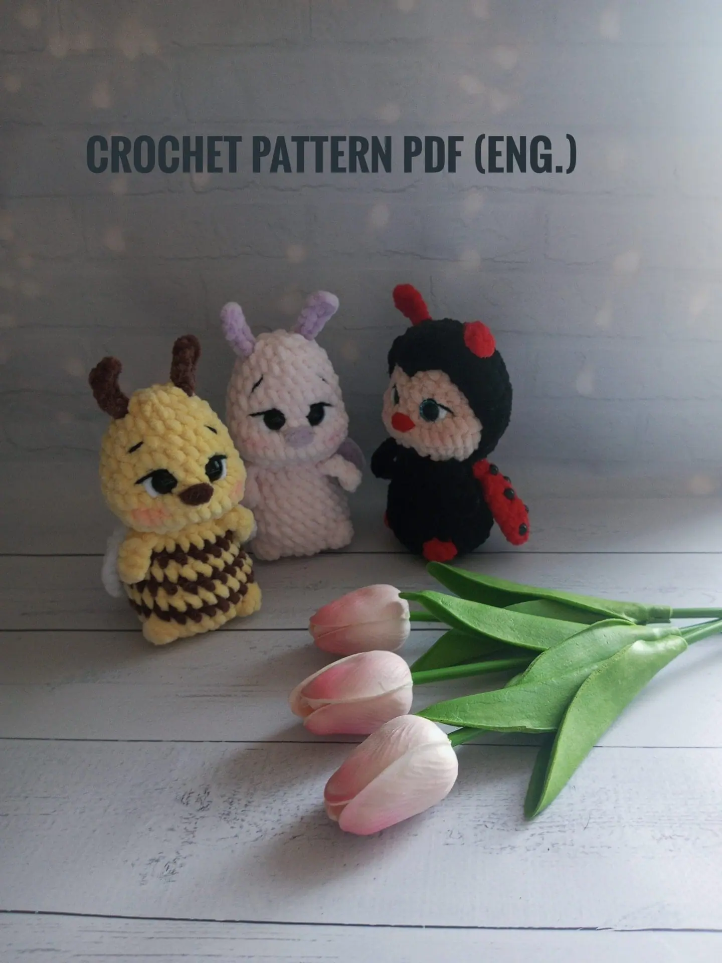 Crochet pattern 3 in 1 Insects amigurumi PDF tutorial - DailyDoll Shop