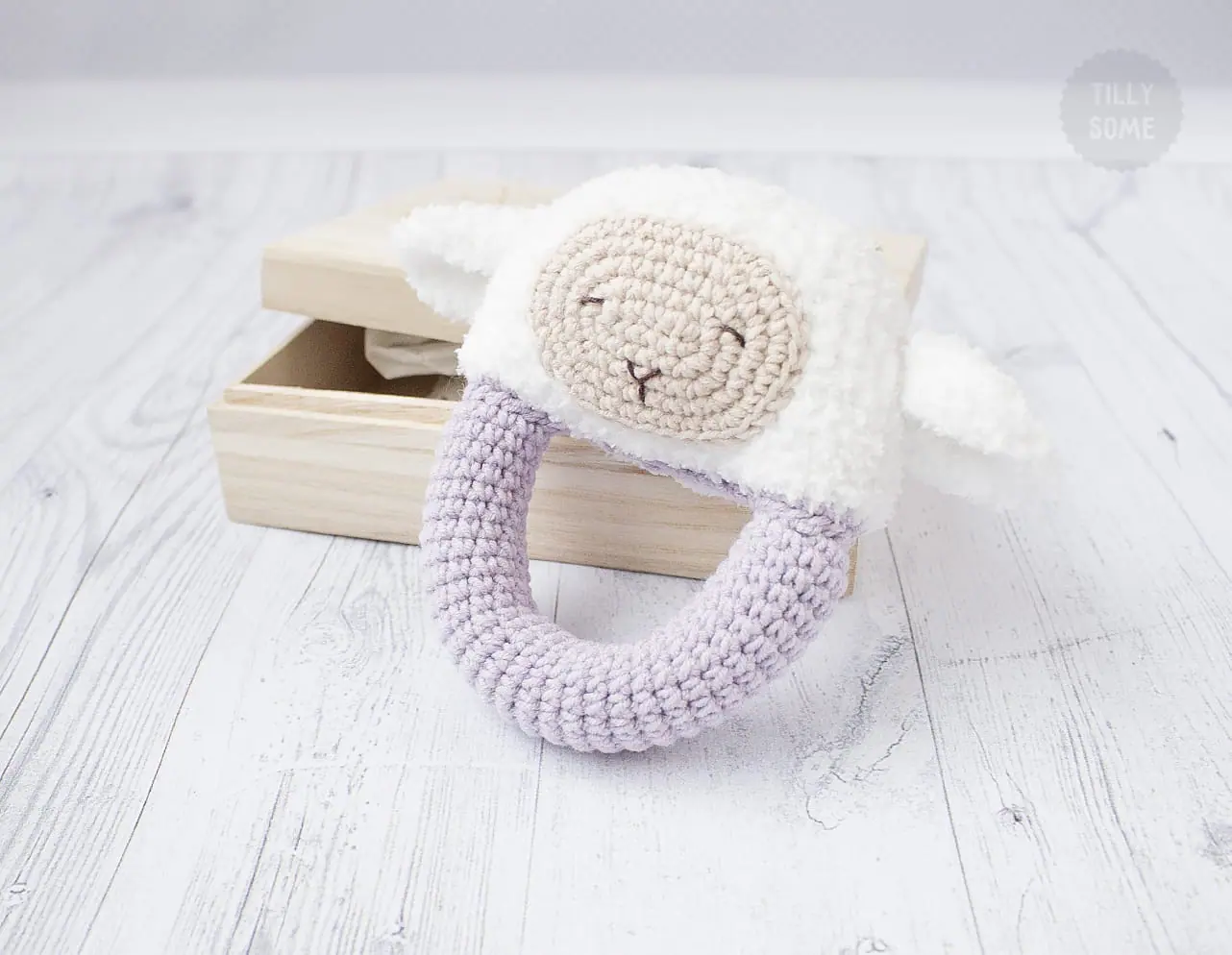 Sleepy Sheep Rattle Crochet Pattern - DailyDoll Shop