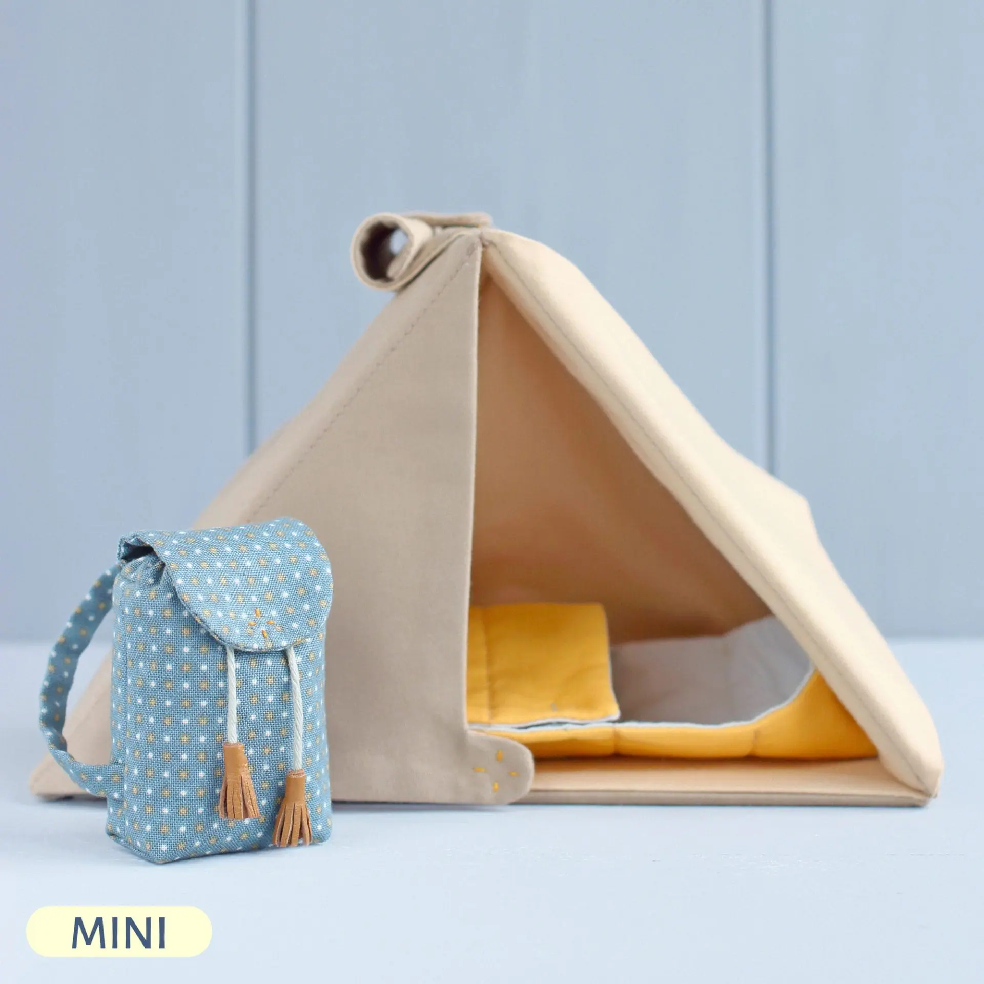 PDF Camping Set for Mini Doll Sewing Pattern - DailyDoll Shop