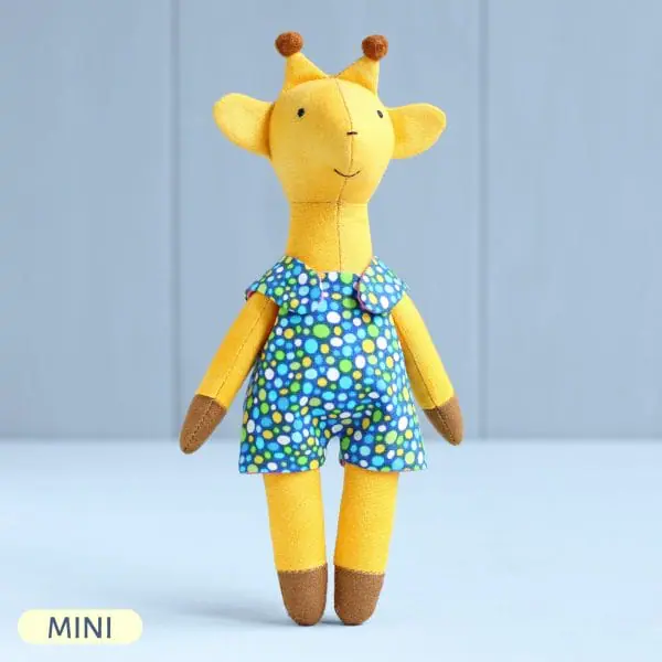 PDF Mini Giraffe Stuffed Animal Sewing Pattern - DailyDoll Shop