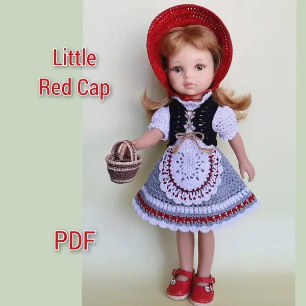 Little Red Riding Hood Little Red Cap for doll Paola Reina