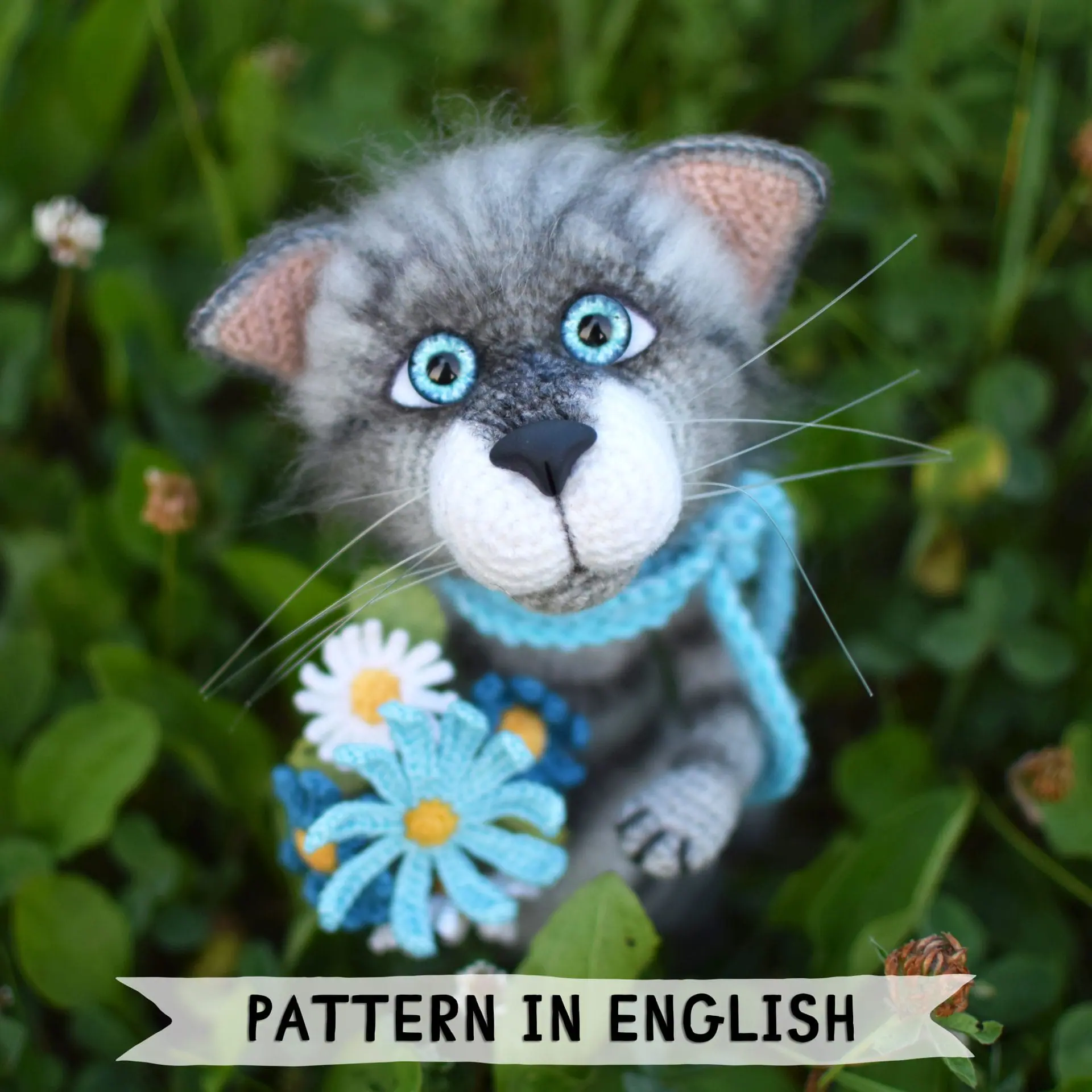 Amigurumi Striped cat. PDF crochet tabby cat pattern in English ...