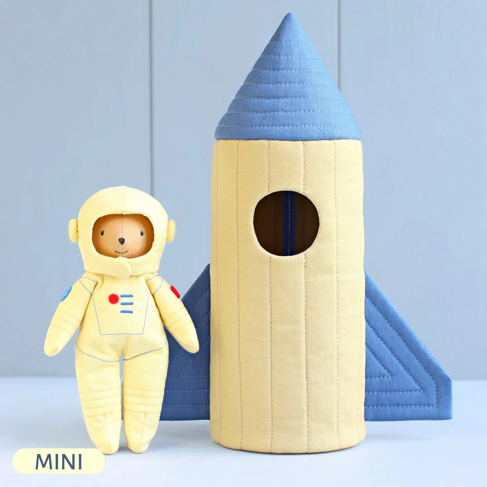 2 PDF Mini Astronaut Bear and Space Rocket Sewing Patterns Bundle ...