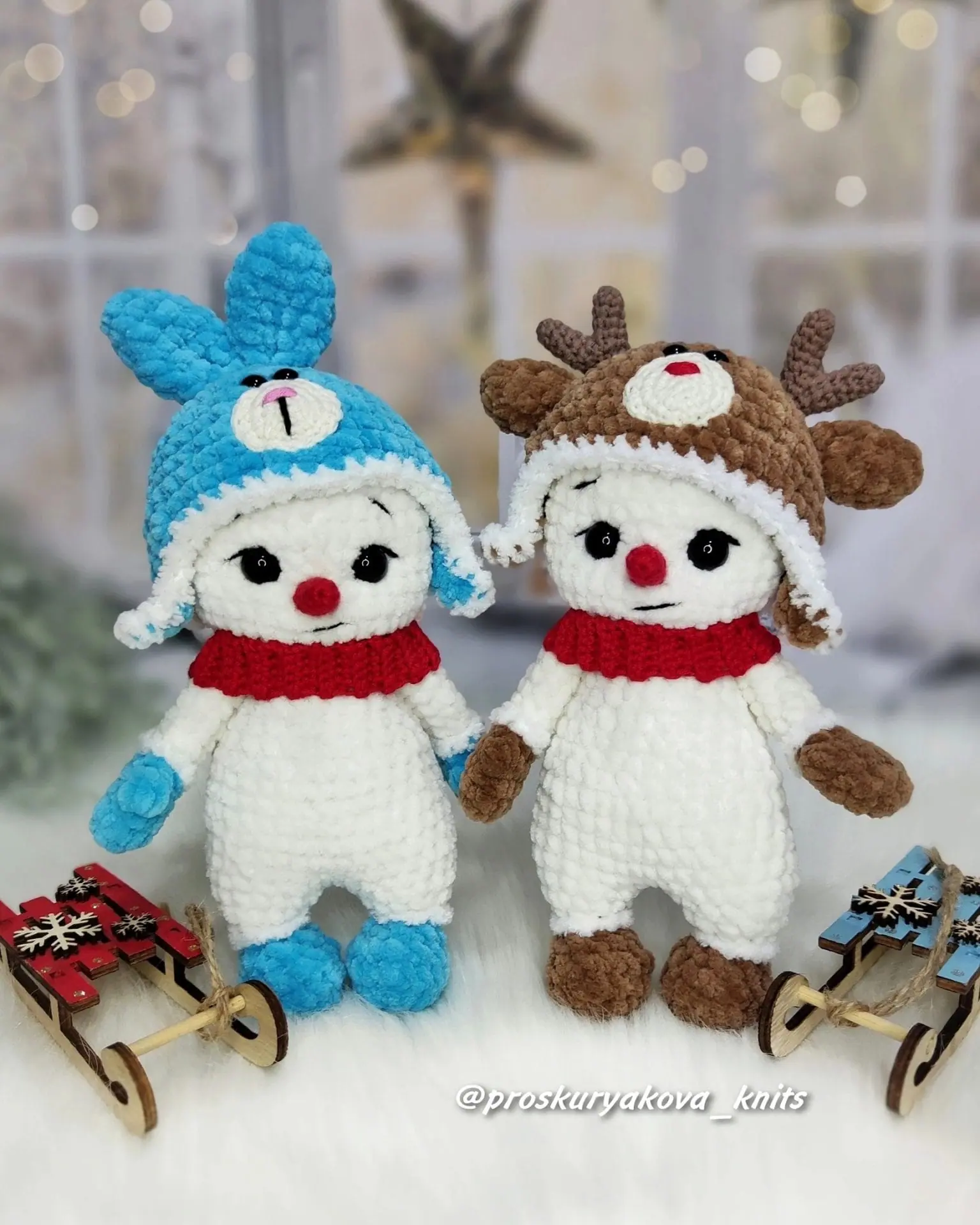 Crochet Snowman pattern PDF tutorial, Amigurumi Snowman plush - DailyDoll Shop