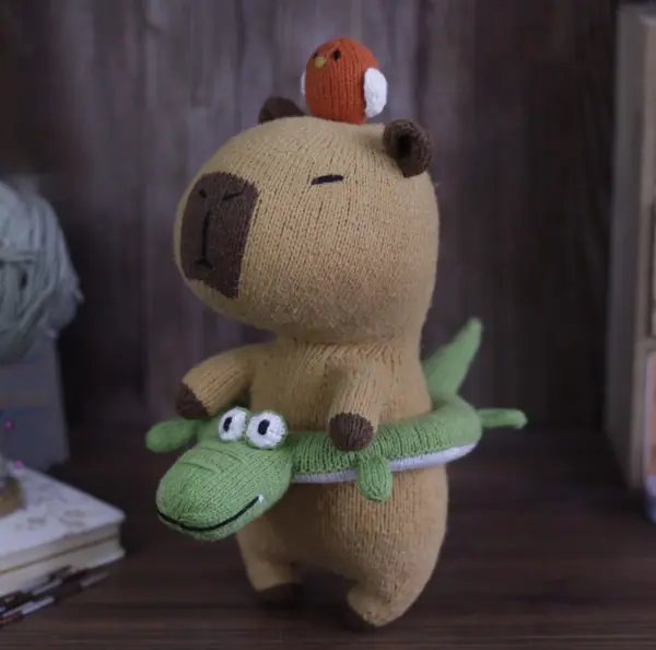 The friendly capybara Otis PDF knitting pattern - DailyDoll Shop