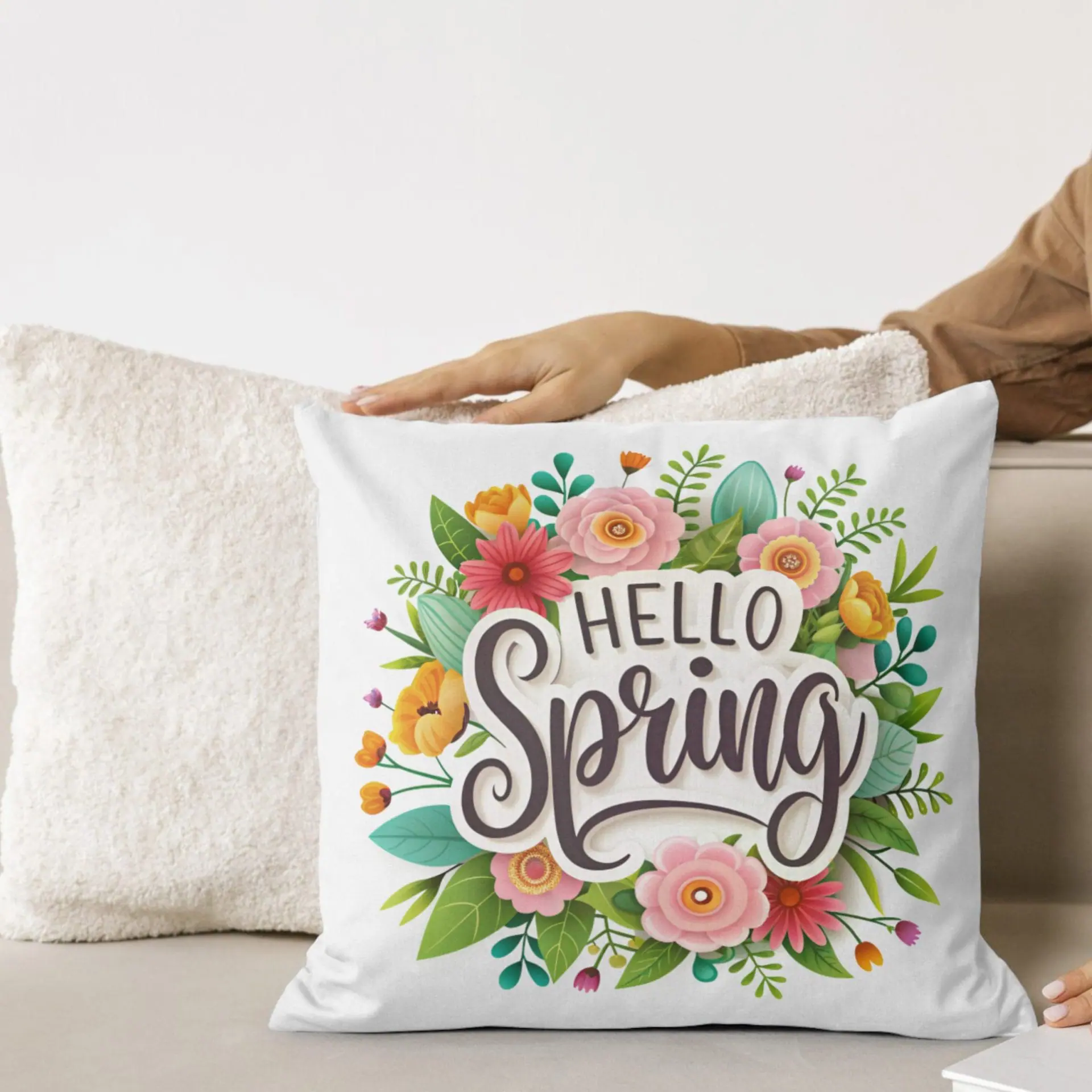 Hello spring svg, Floral svg, Spring sign svg, Hello Spring Clipa ...