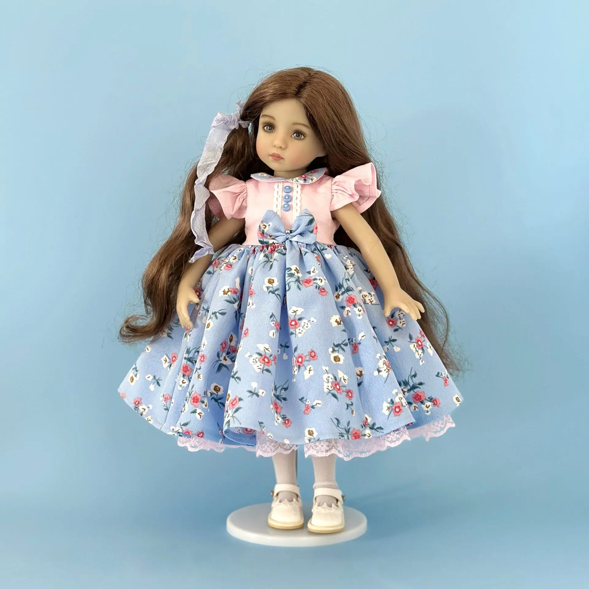 Little Darling doll dress clothes outfit spring summer pink blue ...