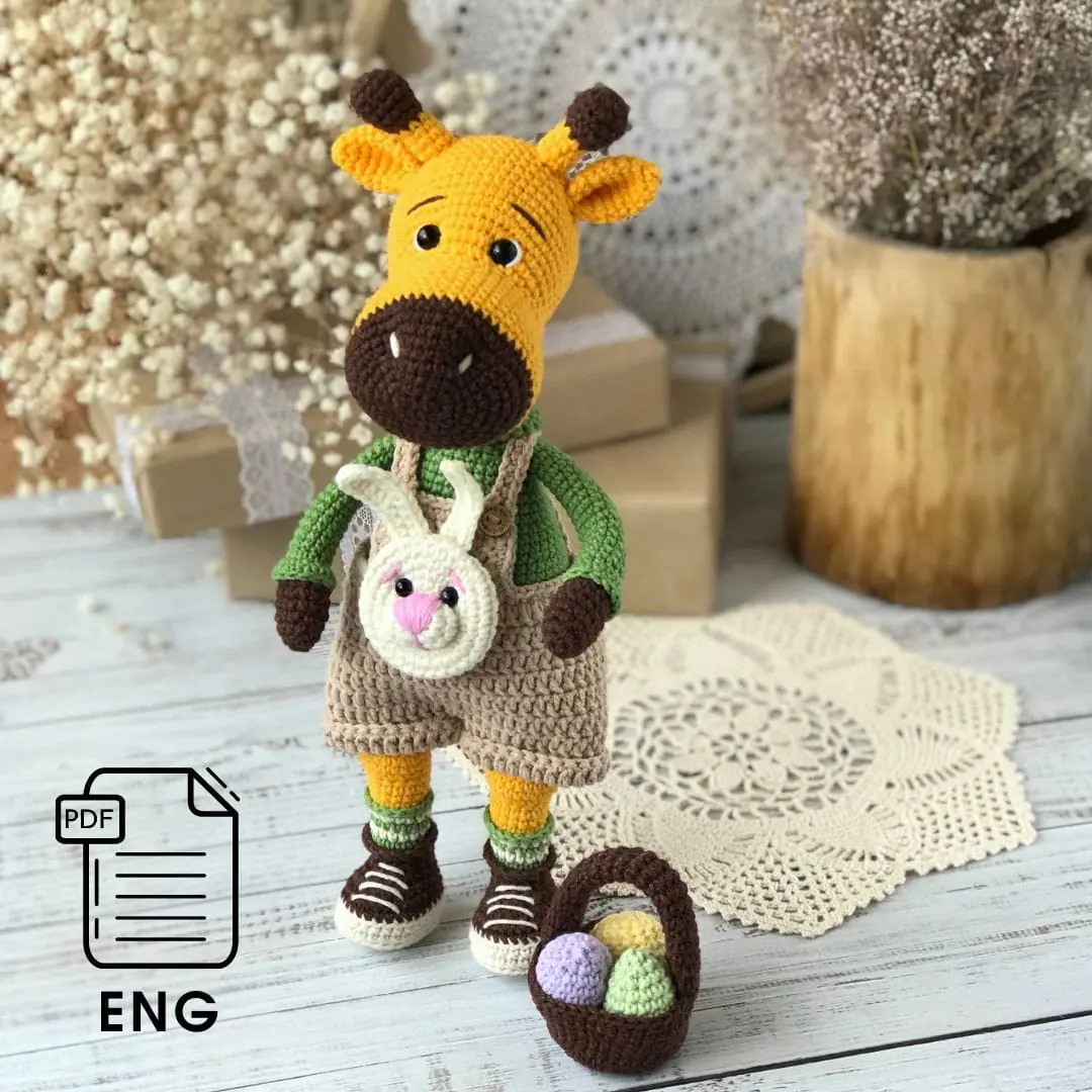 Crochet Pattern Giraffe Amigurumi Giraffe Toy Crochet Giraffe toy ...