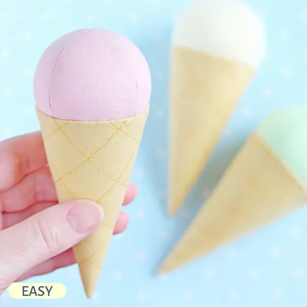 PDF Ice Cream Cone Toy Sewing Pattern - DailyDoll Shop