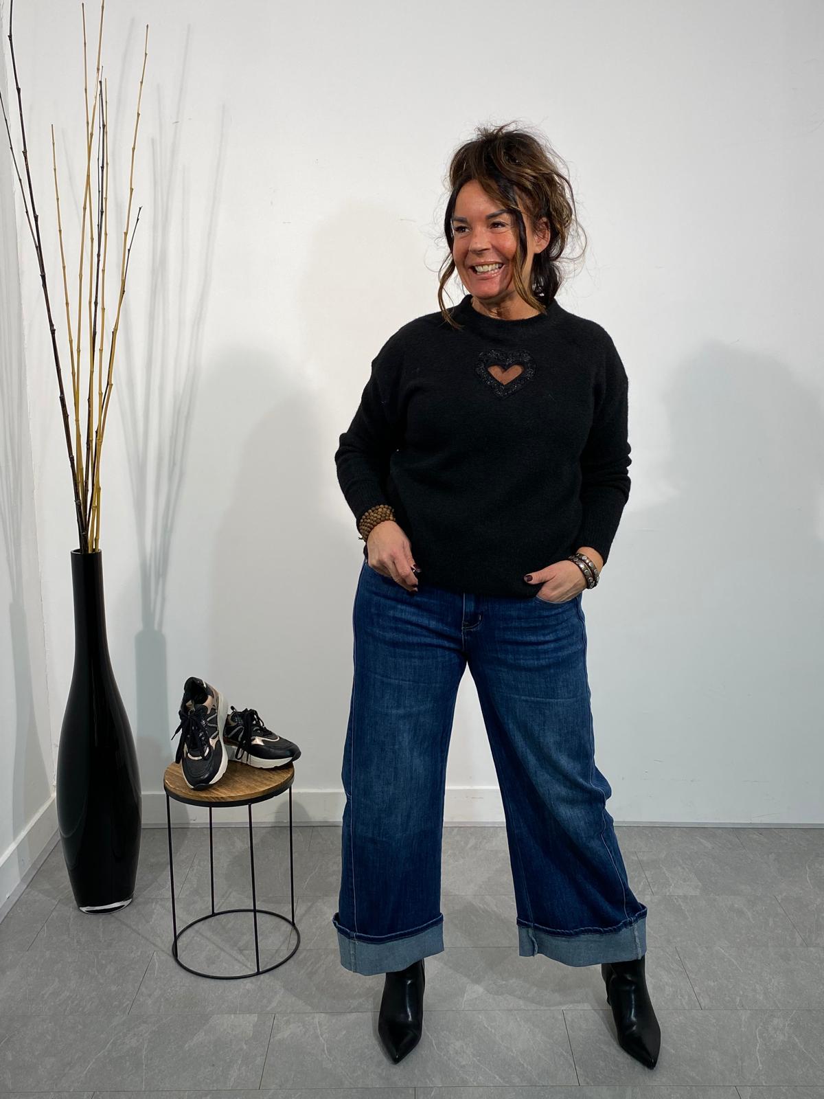 Kaylla Paris Noir Trui Heart - Lynny's Boutique