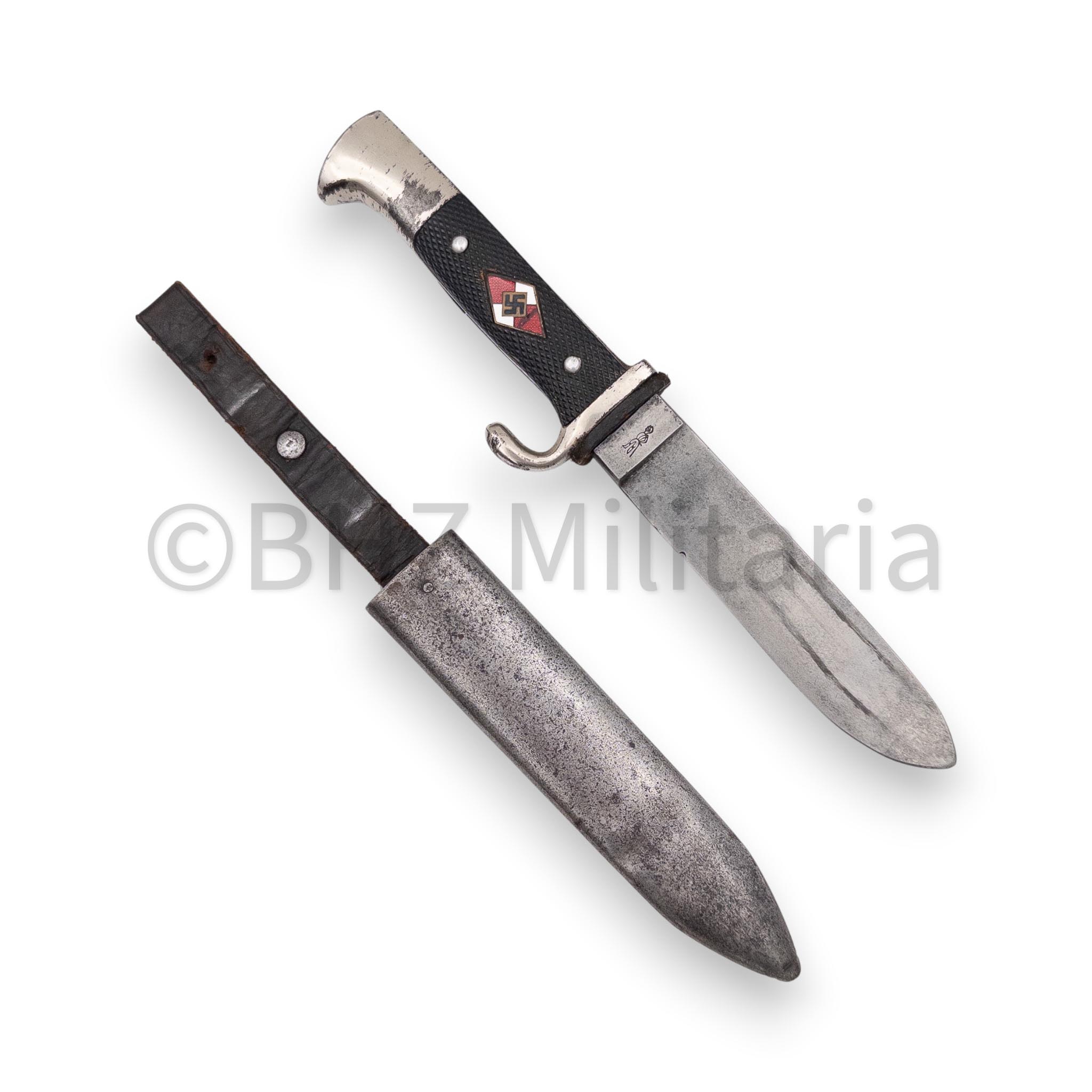 Originele Hitlerjugend Dolk (Fahrtenmesser) - M7/51/39 - Anton Wingen ...