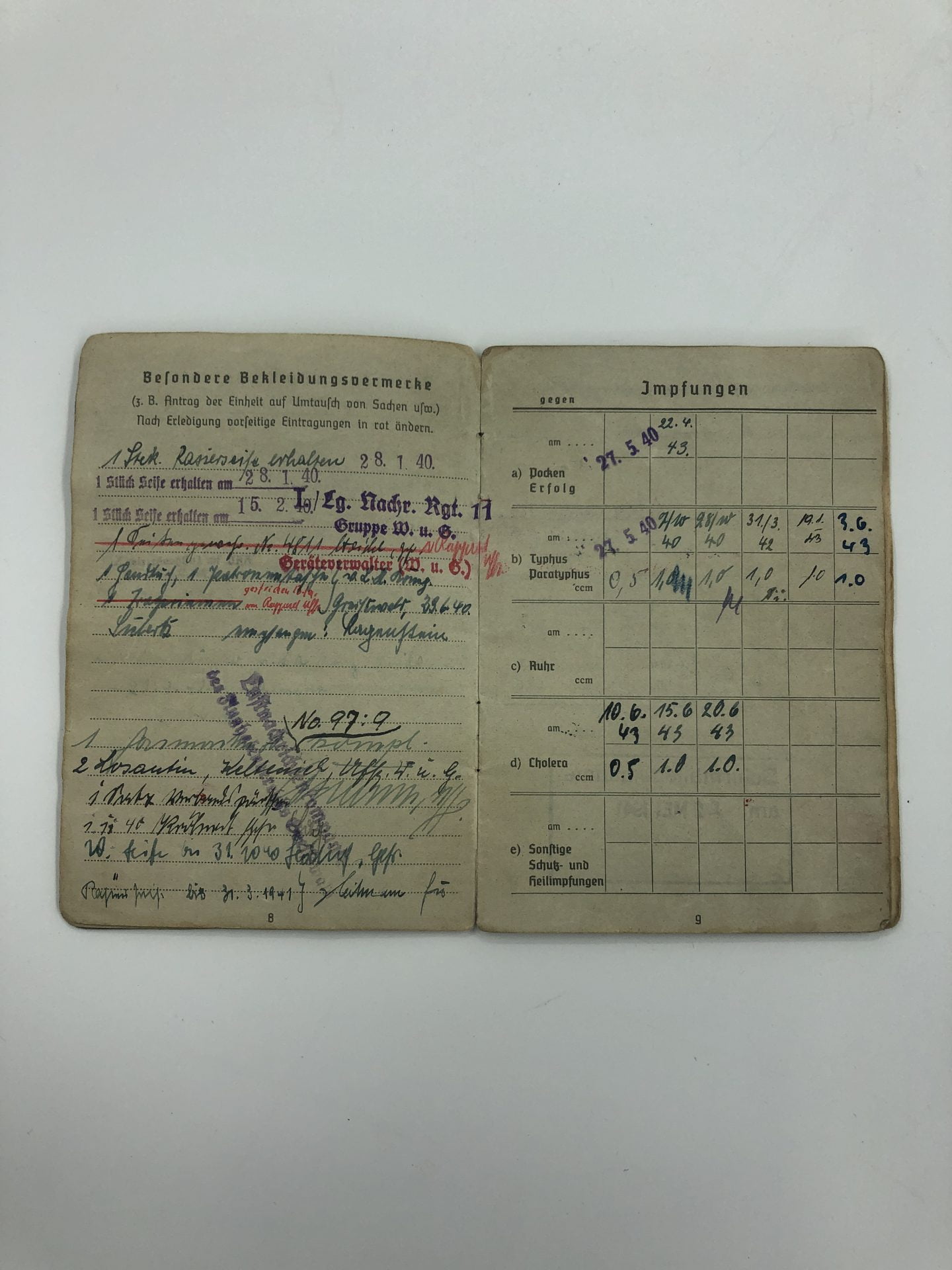 Luftwaffe Soldbuch – Byf41