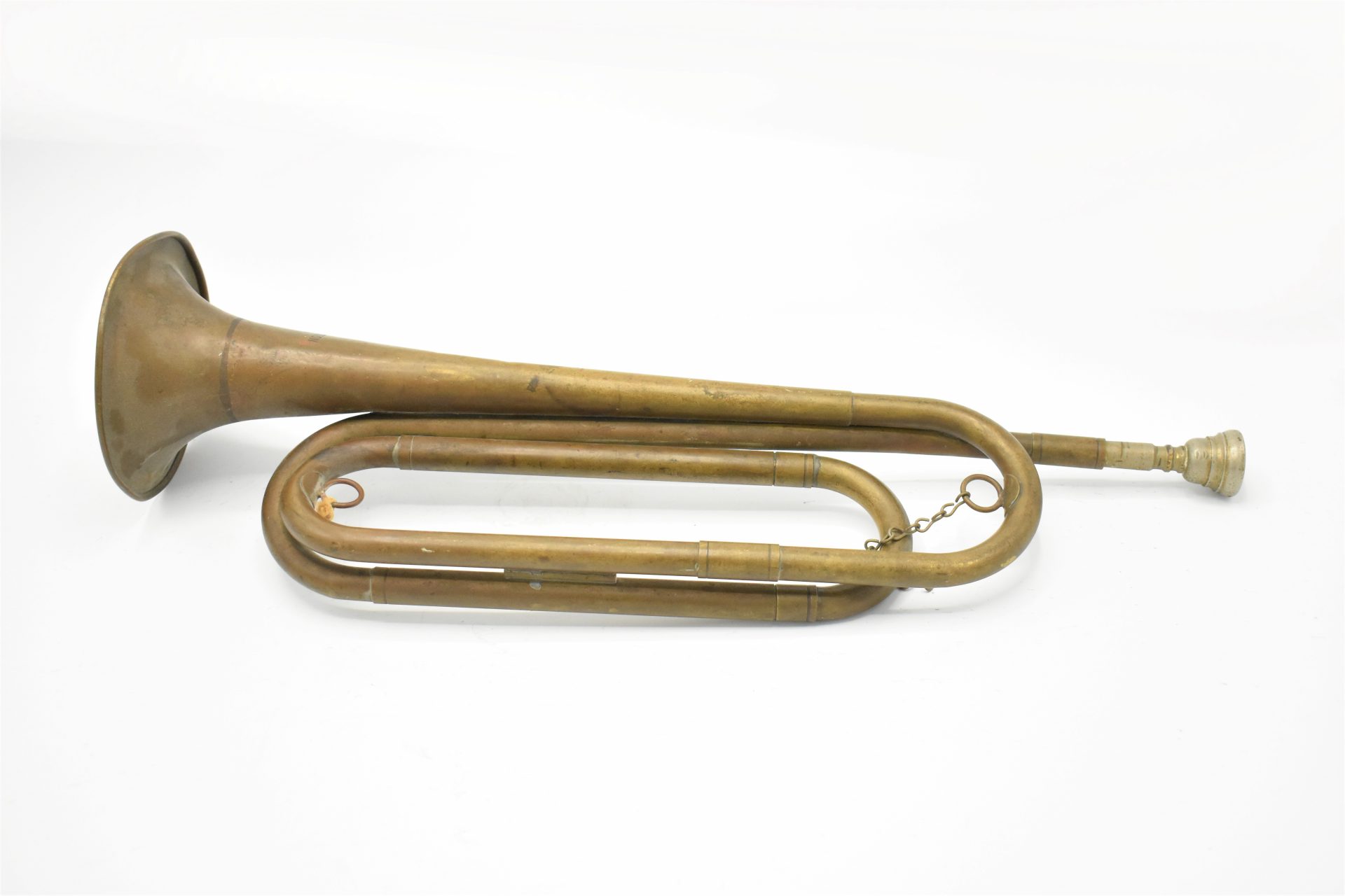 U.S WW2 Cavalry M-1892 Brass bugle field trumpet – Byf41