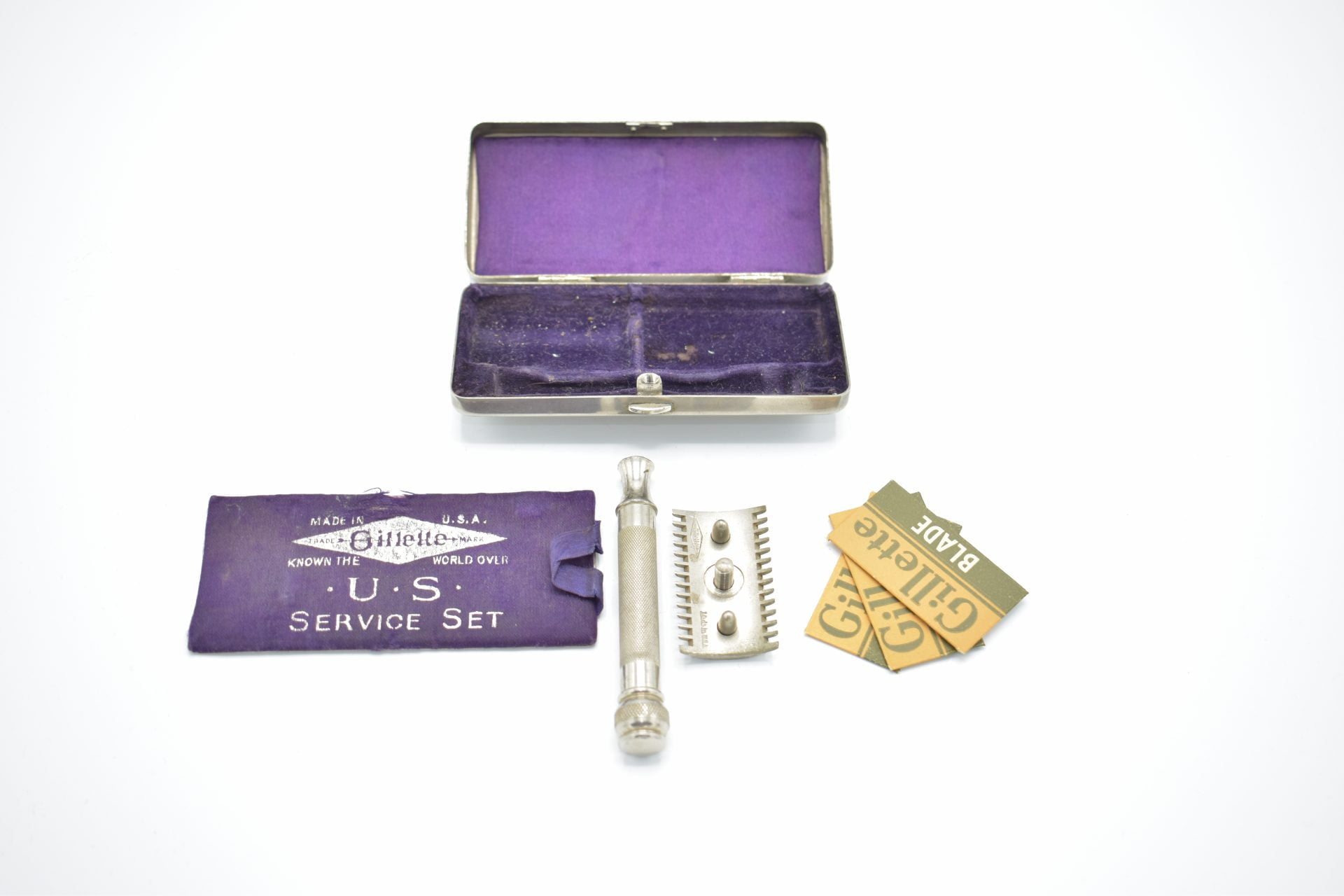 U.S WW1 Gillette ‘Service Set’ Officers shaving kit – Byf41
