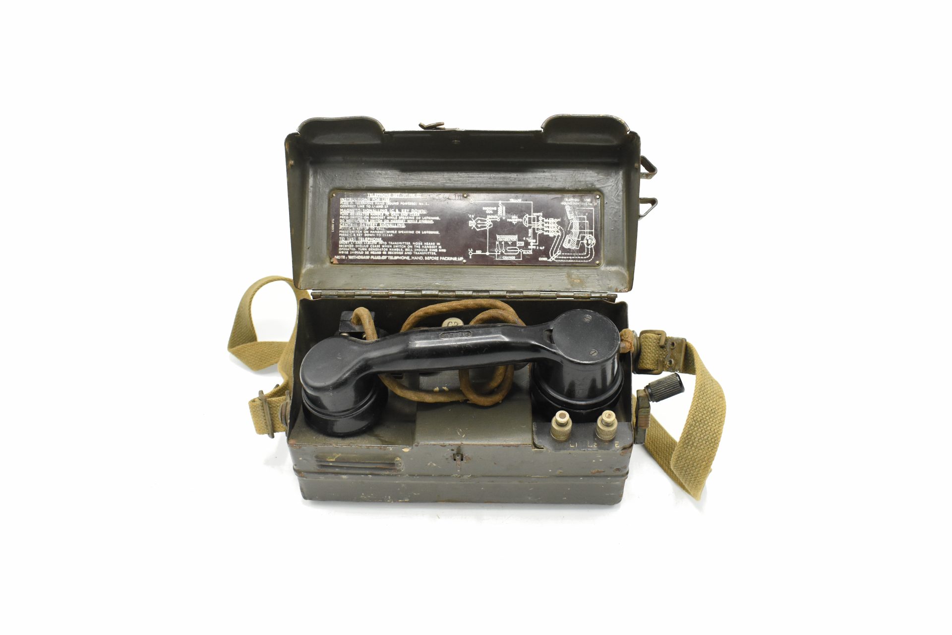 British WW2 Field Telephone Set H Mk3 – Byf41