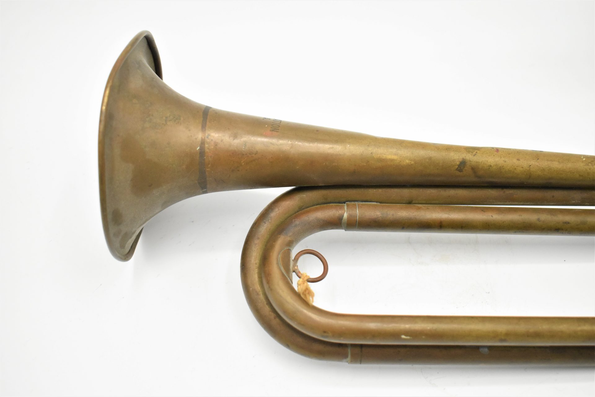 U.S WW2 Cavalry M-1892 Brass bugle field trumpet – Byf41