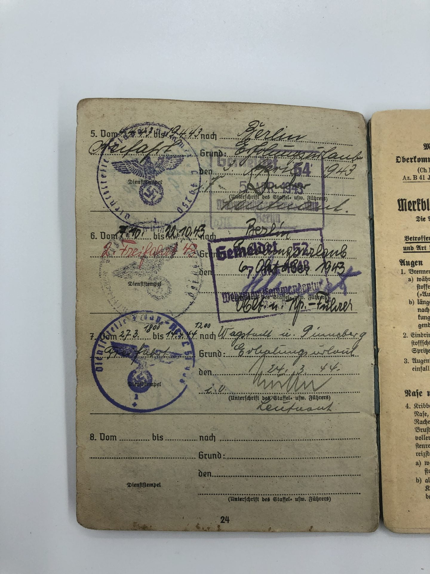 Luftwaffe Soldbuch – Byf41