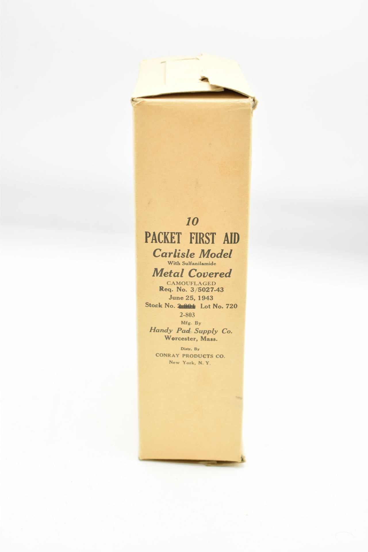 U.S WW2 10 Packet first aid Carlisle model – Byf41