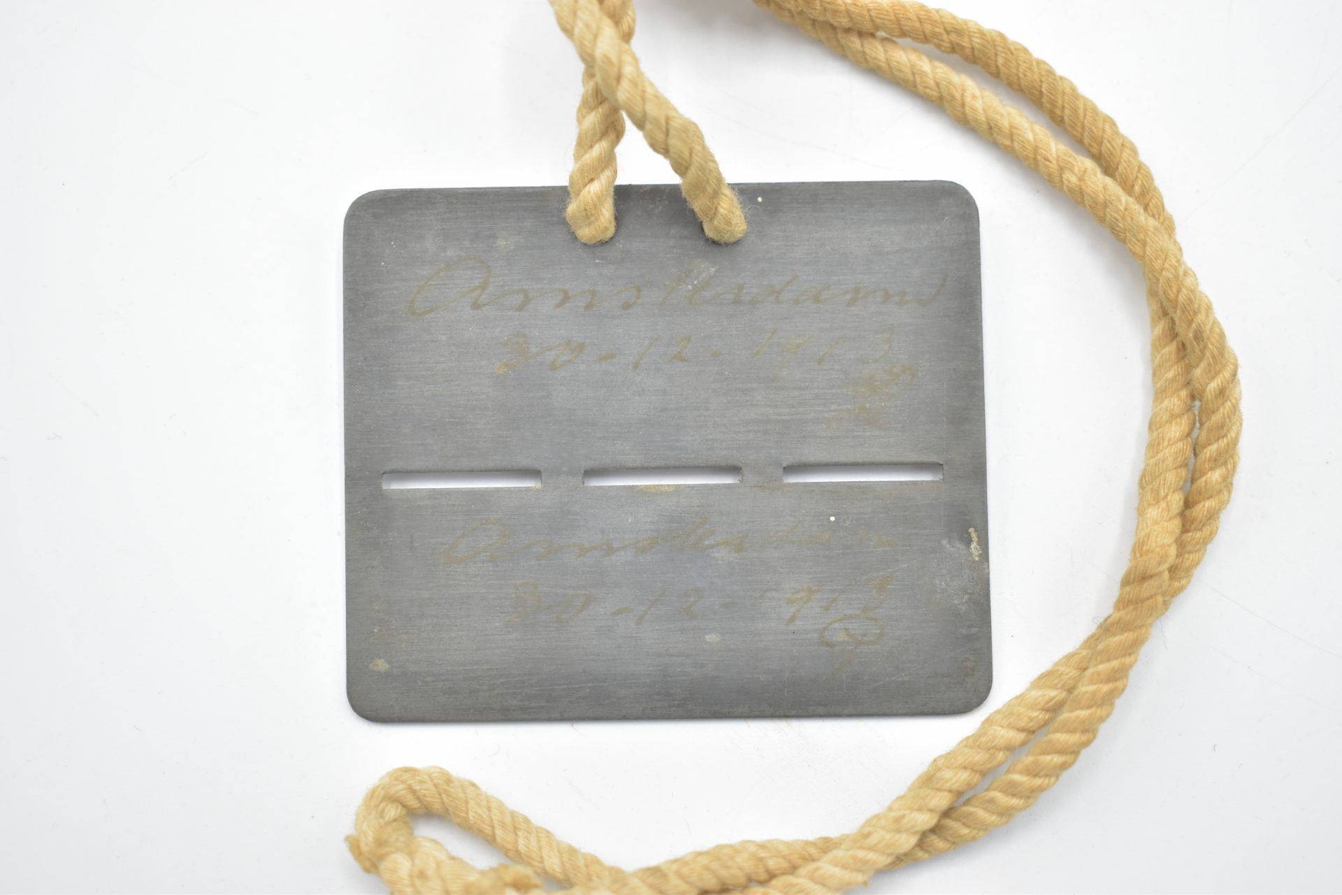 Dutch WW2 etched Identification Tags – Byf41