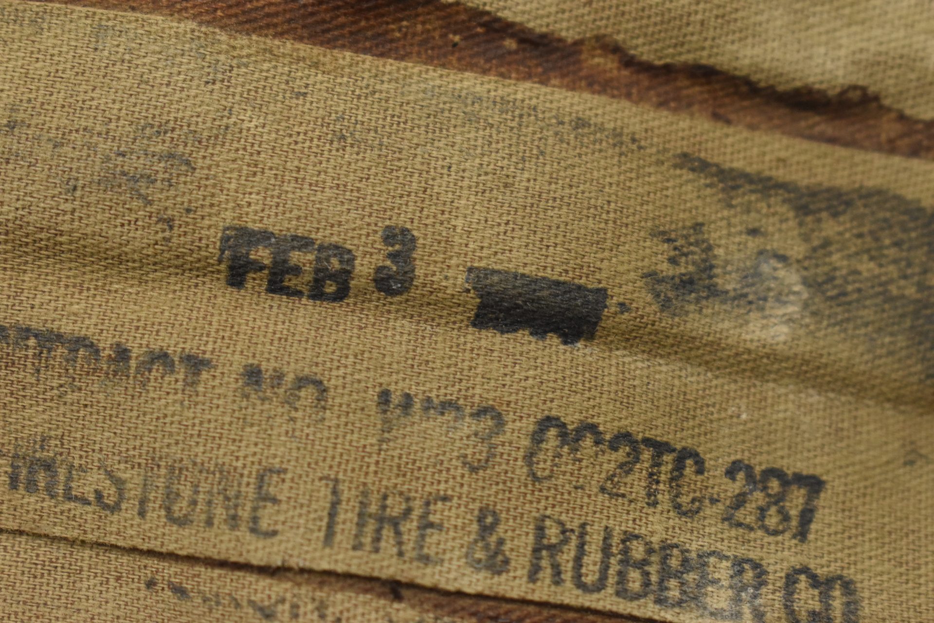 U.S WW2 Inflatable Dual Tube Life Belt Firestone – Byf41