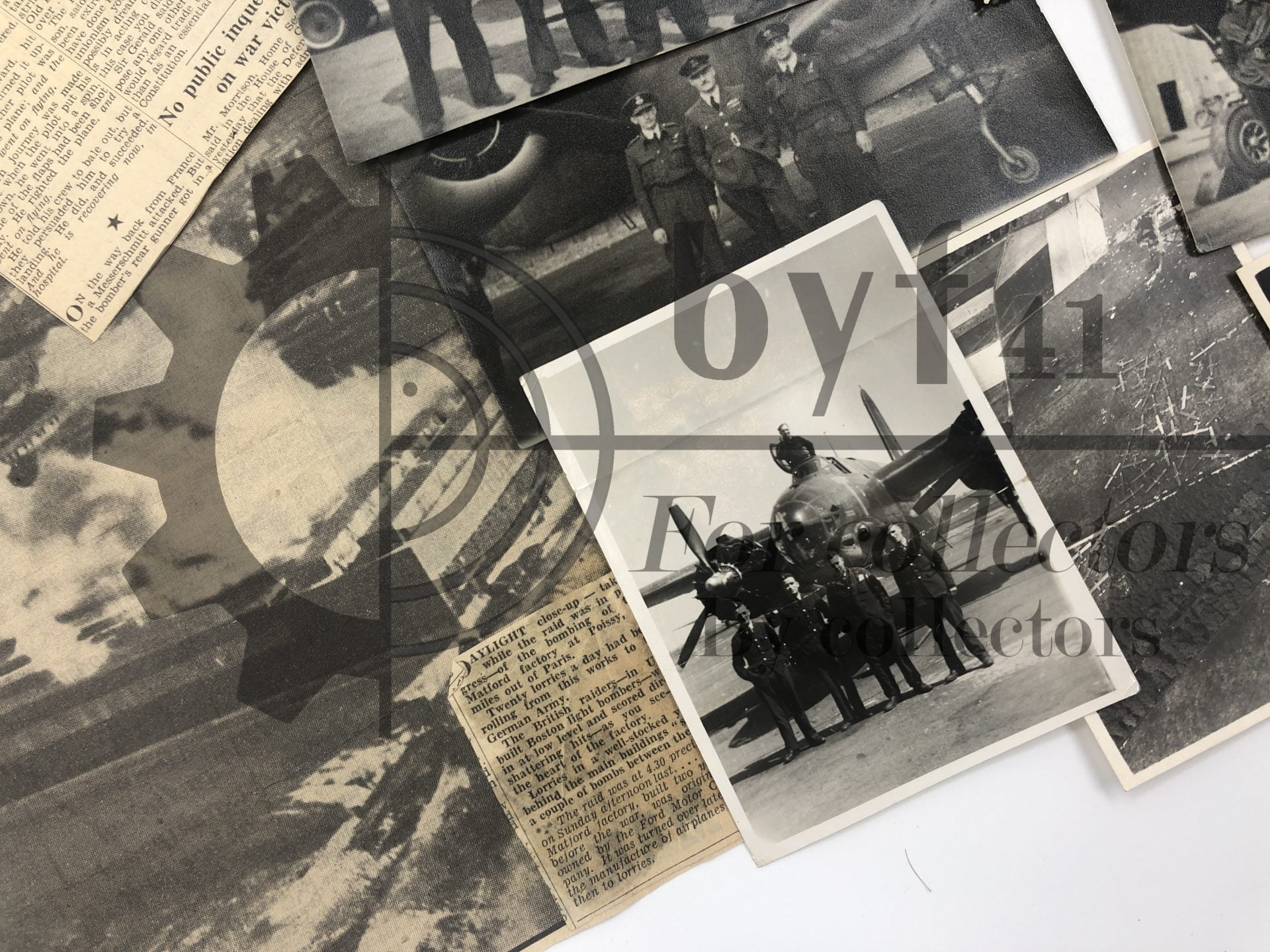 Rare grouping RAF 342 Squadron , Free French squadron. – Byf41