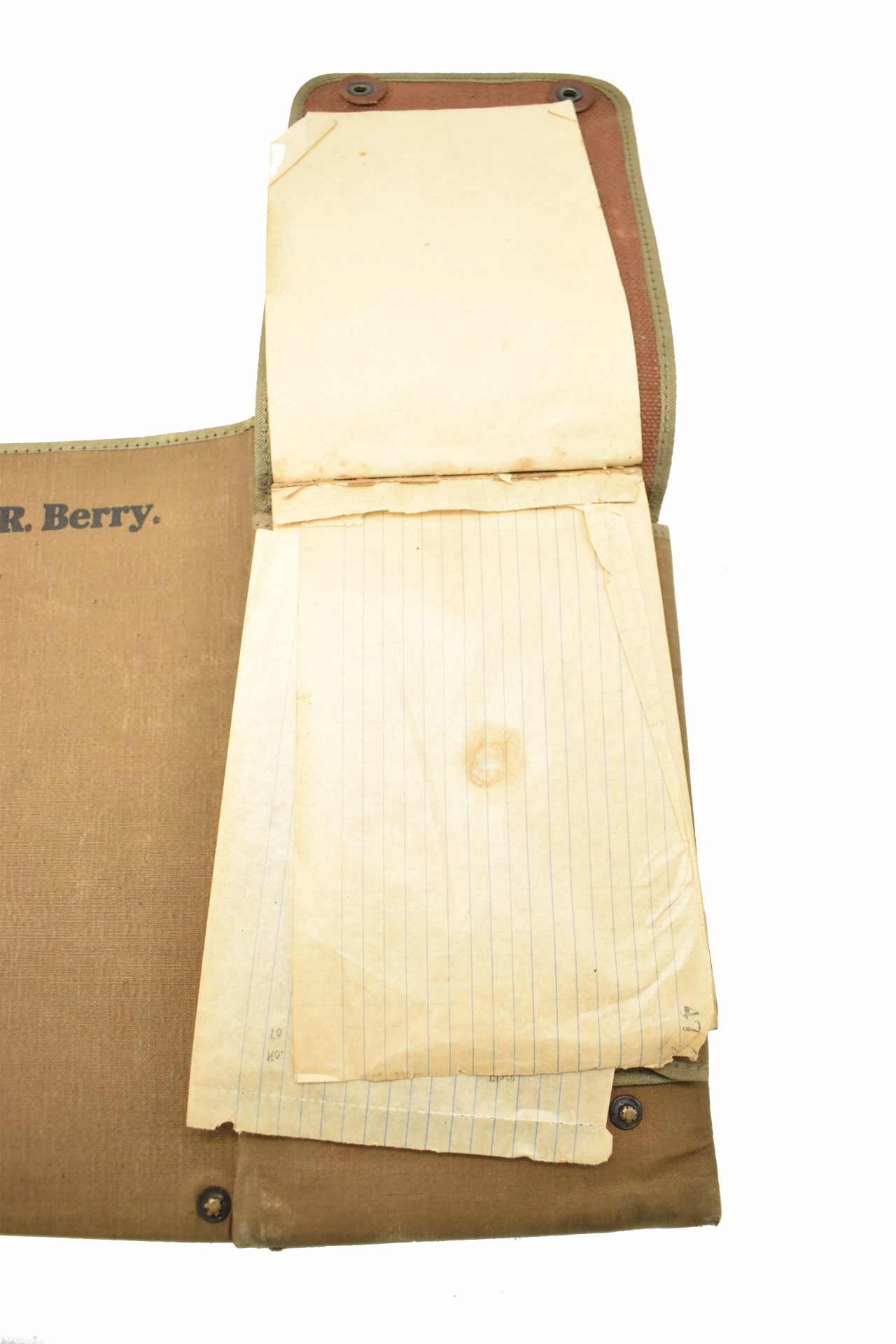 British WW1 Map case named with 1917 map – Byf41