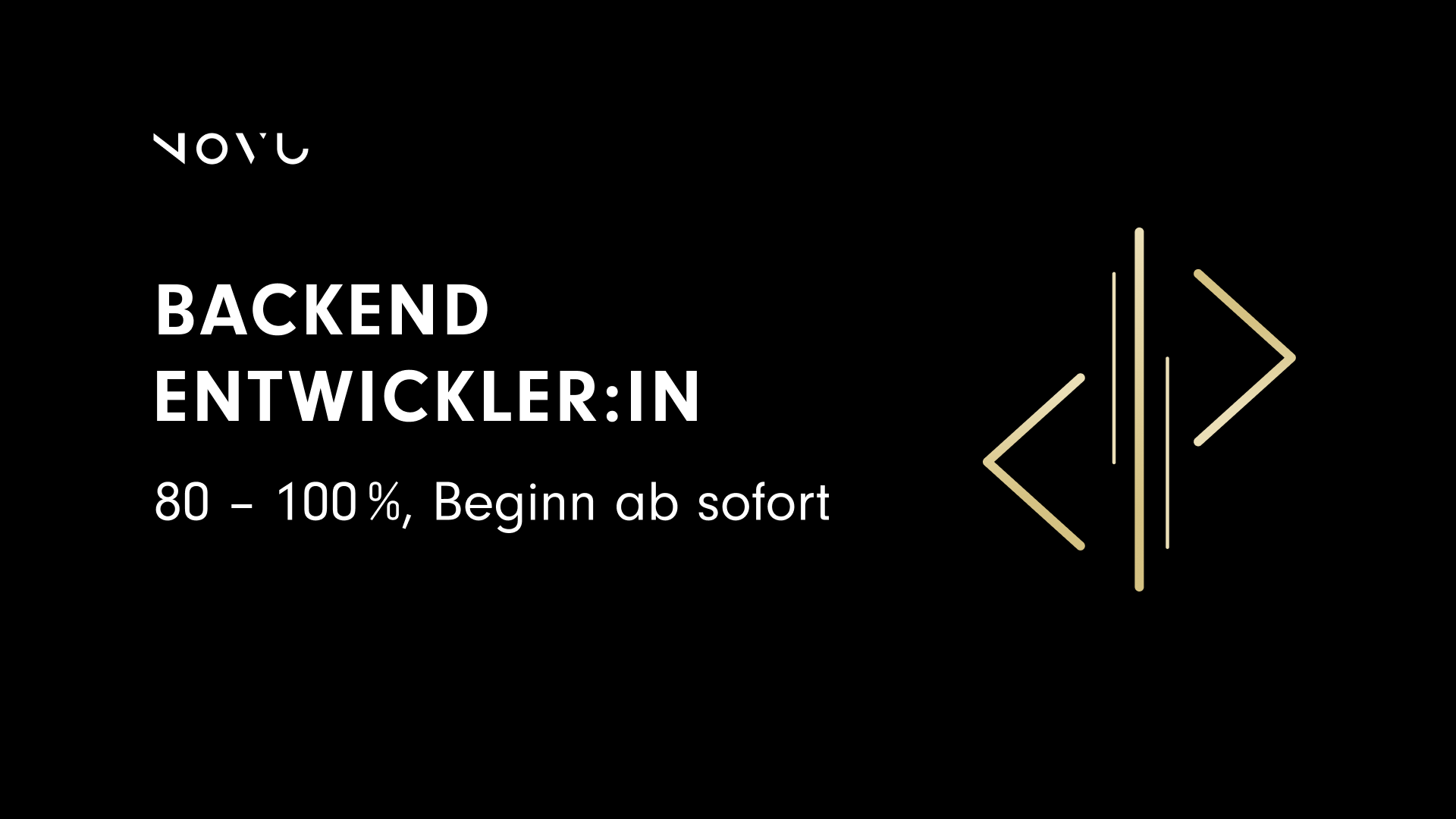 Backend Entwickler:in 80 - 100%, Bern