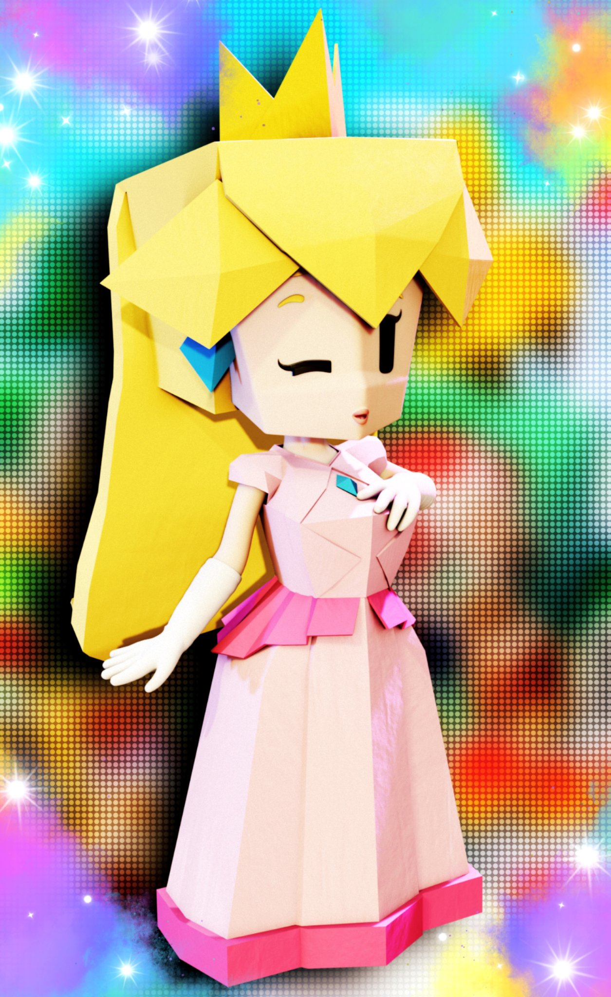 SmutBase • Origami Peach (Paper Mario)
