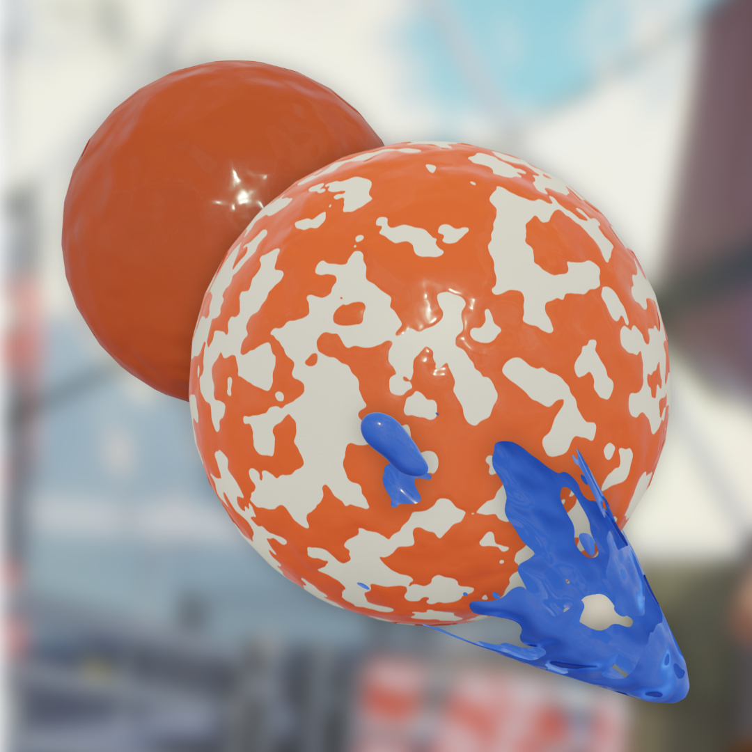 Open3DLab • Ink Coverage Shader Overlay (Splatoon), Blender 4.1.1