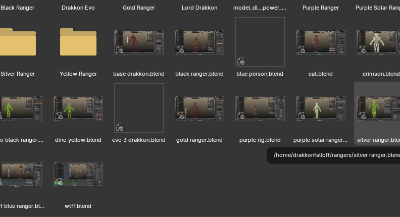 Open3DLab • power rangers legacy wars auto rig pro rigs