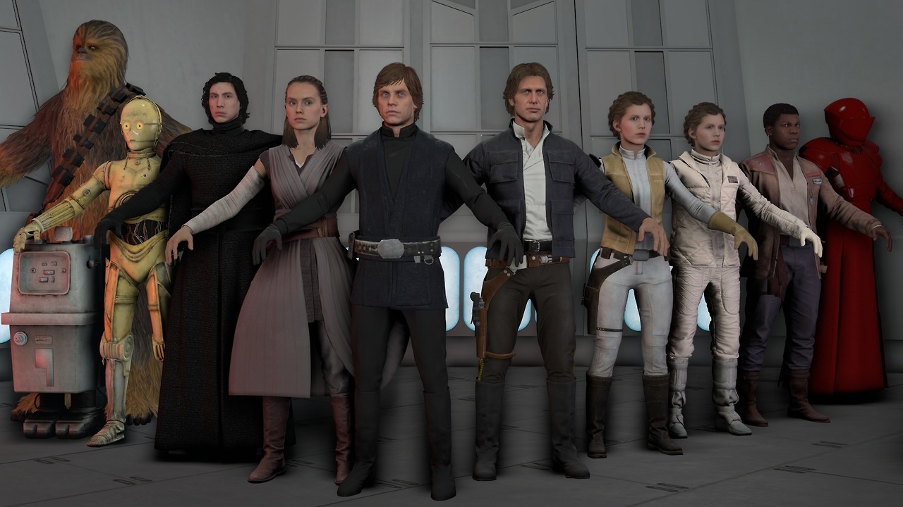 SFMLab • Star Wars: Battlefront 2 WIP models (by ShittyHorsey)