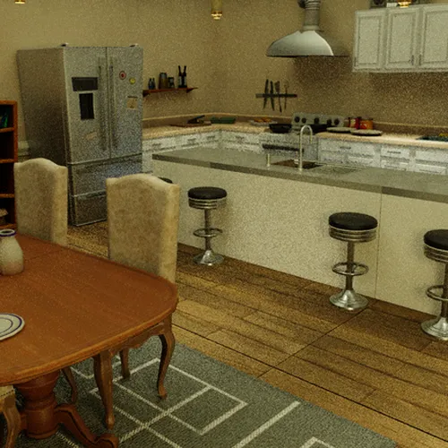 Open3DLab • Fortnite Kitchen And Dining Room