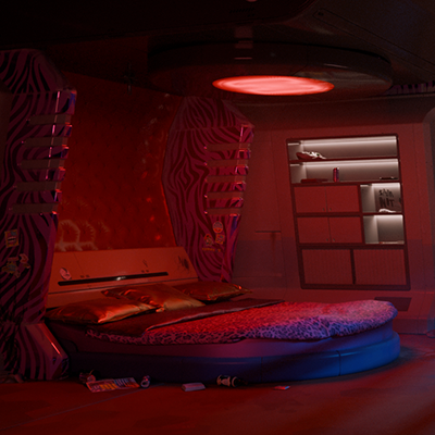Open3DLab • No Tell Motel - Dex's Room (Cyberpunk 2077)