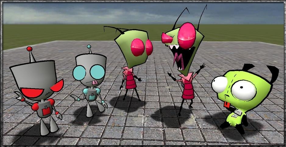SFMLab • Invader Zim models