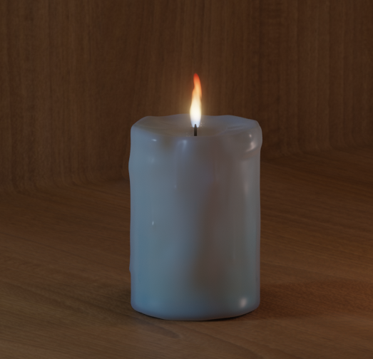 Open3DLab • Candle for animation