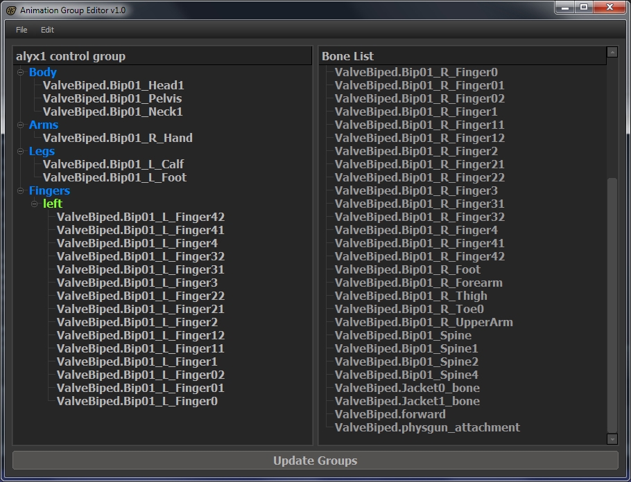 SFMLab • Animation Group Editor v1.2