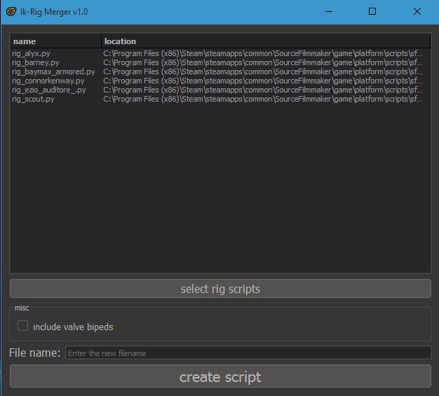 SFMLab • IK-Rig Merger v1.0