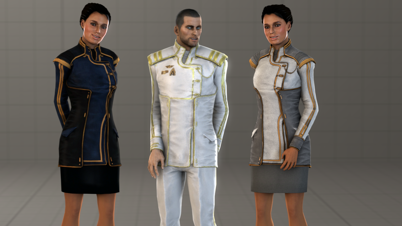SFMLab • Commander Shepard & Ashley Williams - Formal Attire