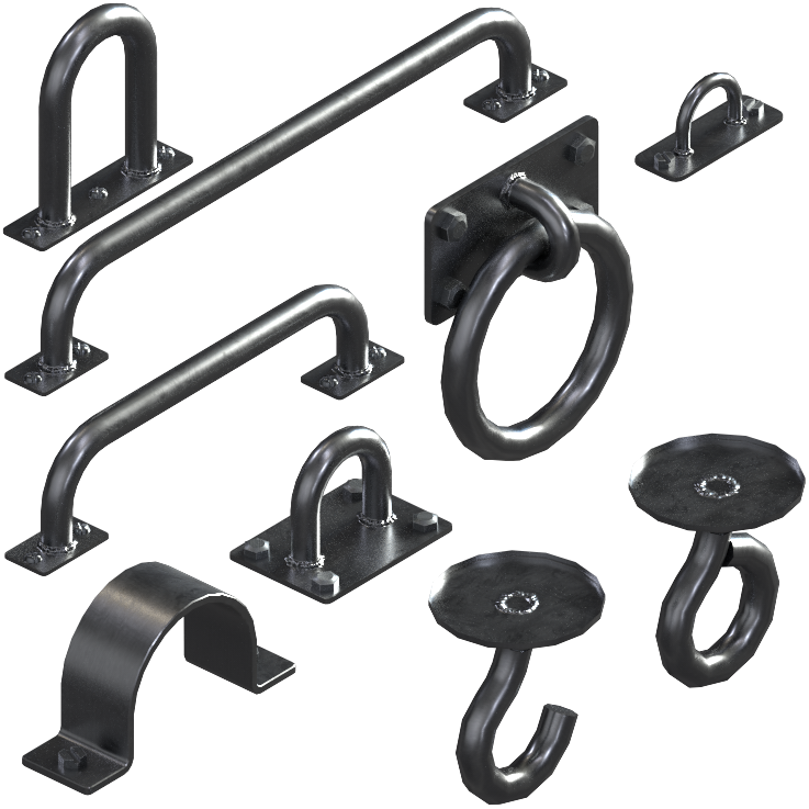 SFMLab • Set of Steel Hooks, Handles