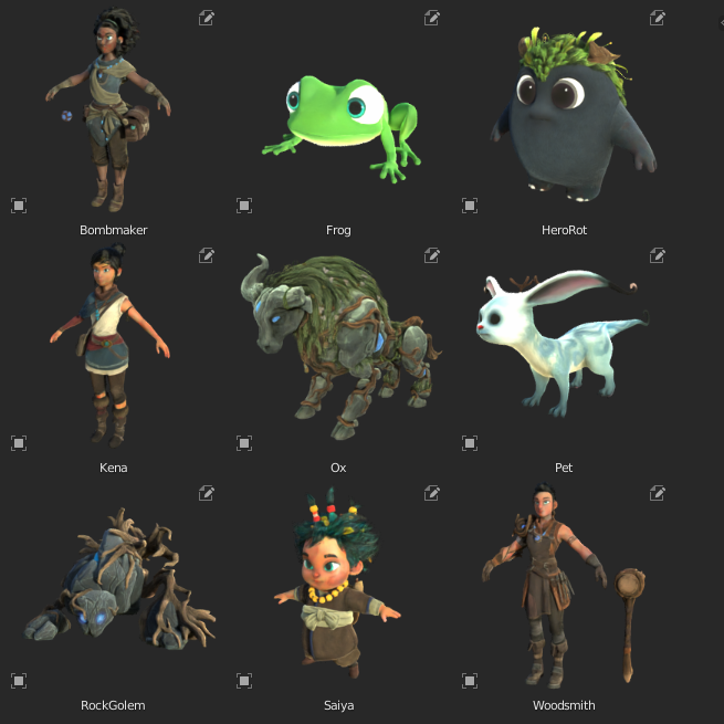 Open3DLab • Kena: Bridge of Spirits Asset Library