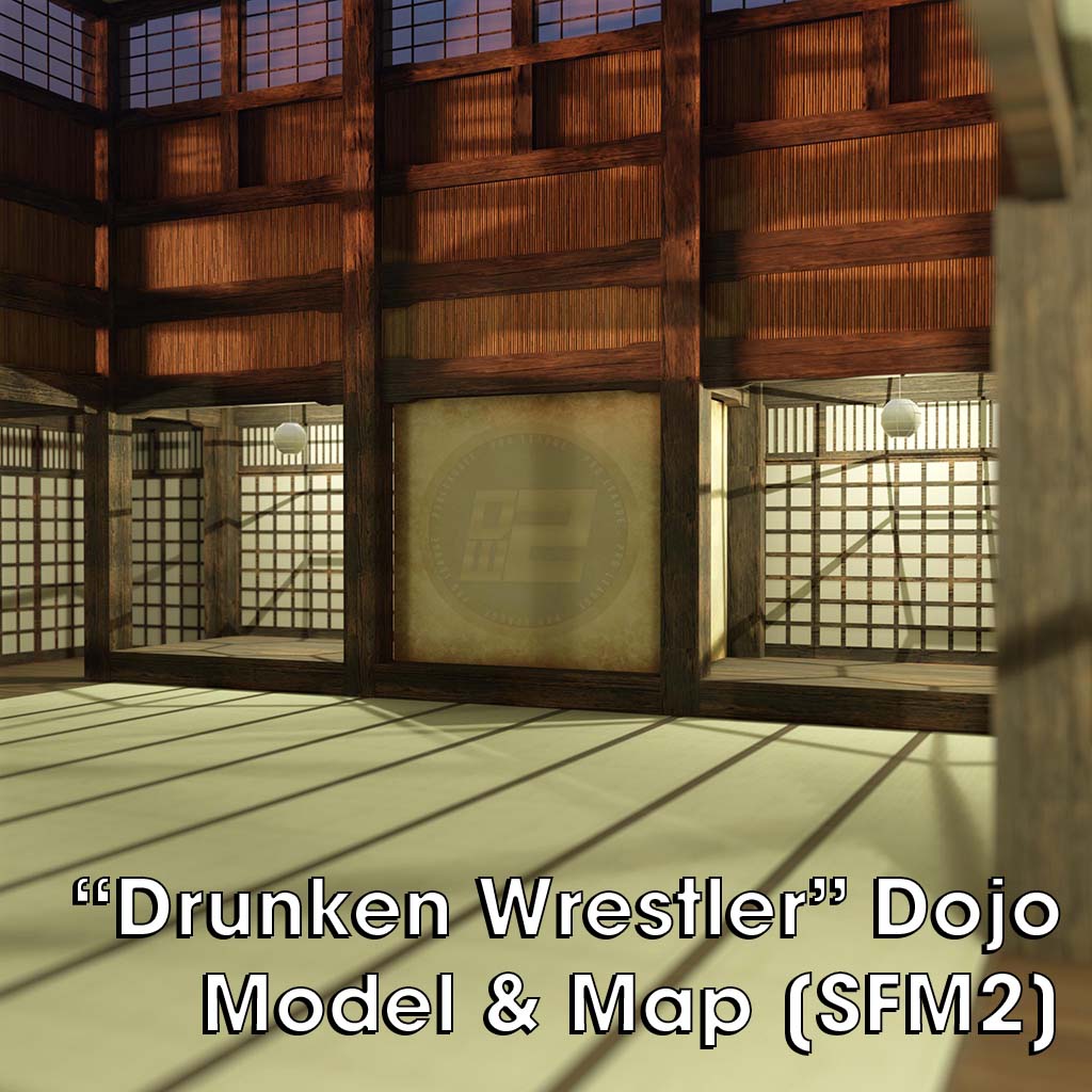 SFMLab • [SFM2] "Drunken Wrestler" Dojo (Model & Map)