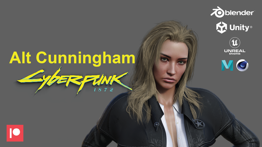 SmutBase • Alt Cunningham in 1872 (Cyberpunk 2077)