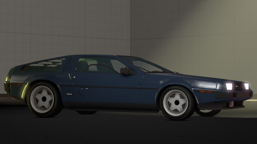 SFMLab • DMC-12 '81 Custom - Low poly model