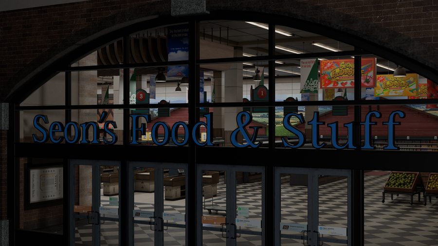 Open3DLab • Dead RisingDR | Grocery Store