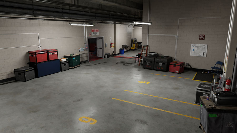 Open3DLab • Arena Backstage Corridor - WWE 2k23