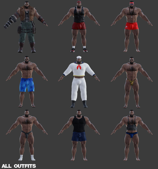 SmutBase • Barret Wallace [BUFF] - Final Fantasy 7