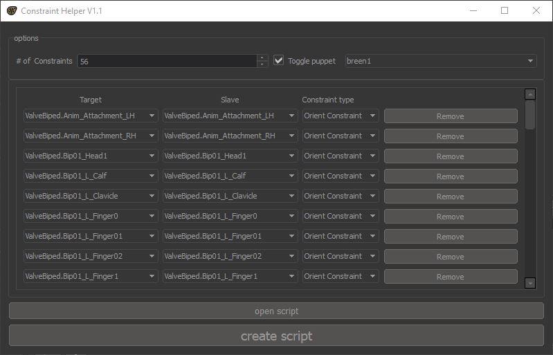SFMLab • Constraint Helper v1.1