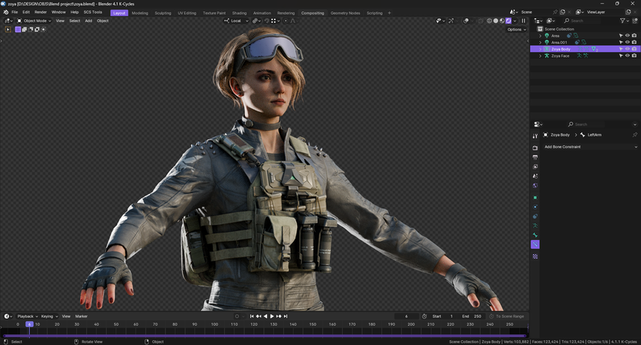 Open3DLab • Zoya | Delta Force